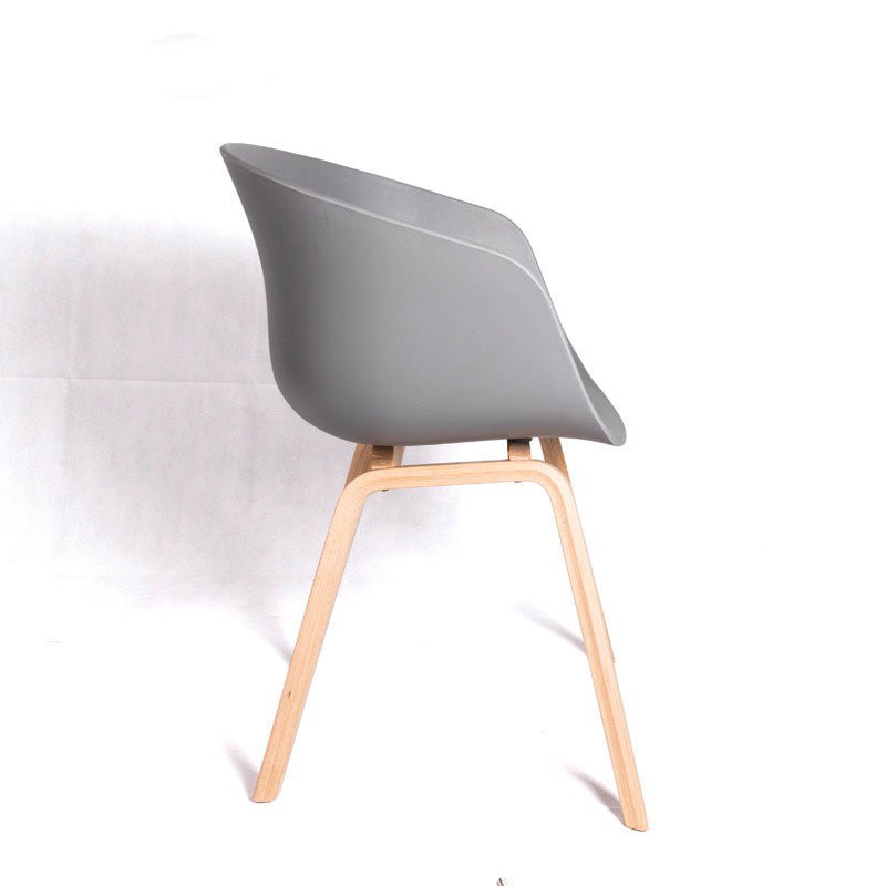 HEY Chair with Armrest เก้าอี้รับประทานอาหาร มีที่วางแขน ขาเหล็กลายไม้ ...