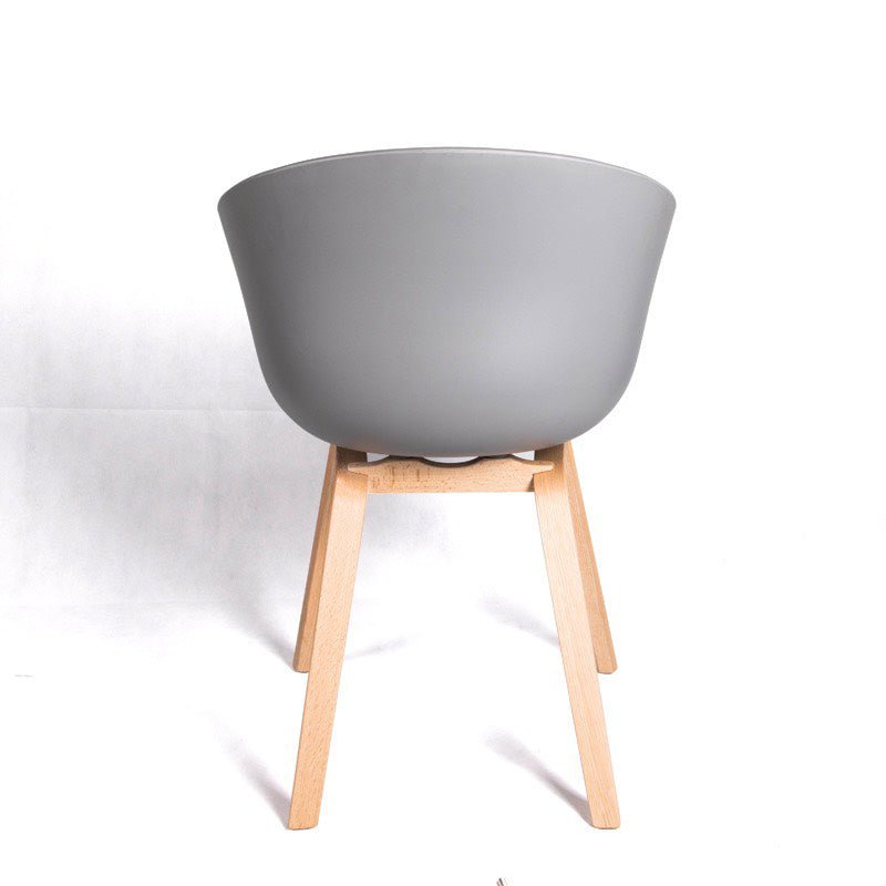 HEY Chair with Armrest เก้าอี้รับประทานอาหาร มีที่วางแขน ขาเหล็กลายไม้ ...