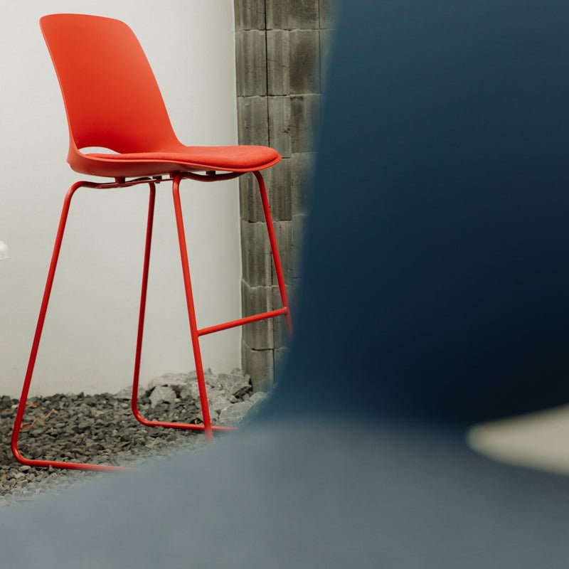 TULOK Barstool with Metal Legs สตูลสูง มีพนักพิง ขาเหล็ก – favchair.