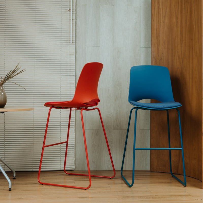 TULOK Barstool with Metal Legs สตูลสูง มีพนักพิง ขาเหล็ก – favchair.