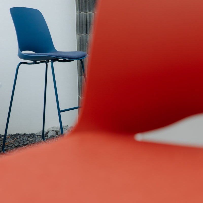 TULOK Barstool with Metal Legs สตูลสูง มีพนักพิง ขาเหล็ก – favchair.